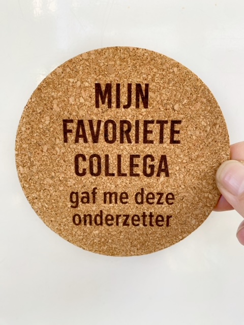 Set Onderzetters Collega, leuk en origineel kadootje voor je collega